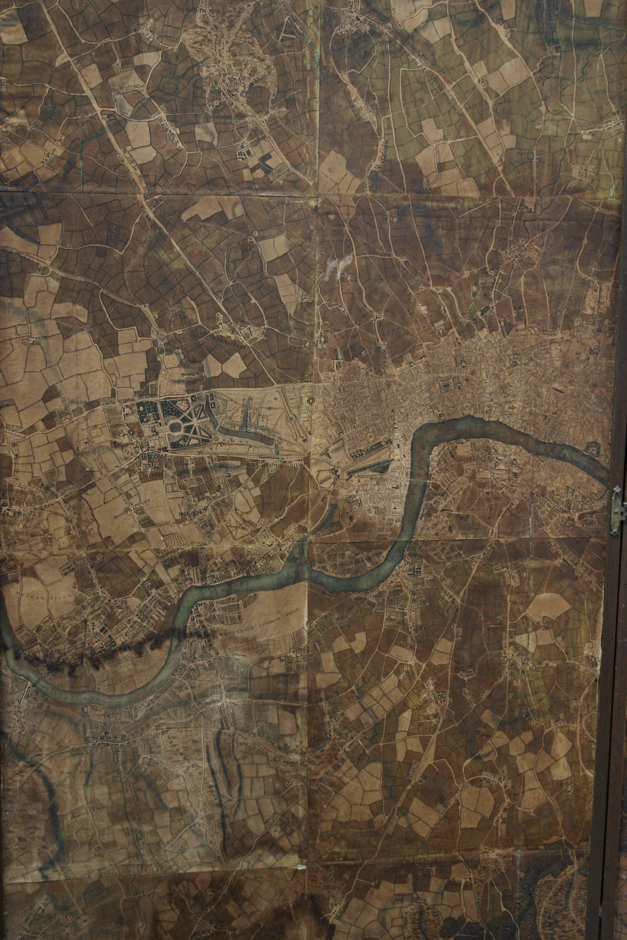 Original Map of London by John Rocque, 1741-1745 For Sale at 1stDibs