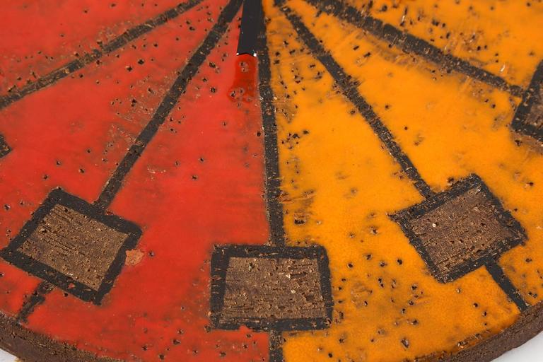 Ceramic Meridian Clock by Raymor For Sale at 1stDibs