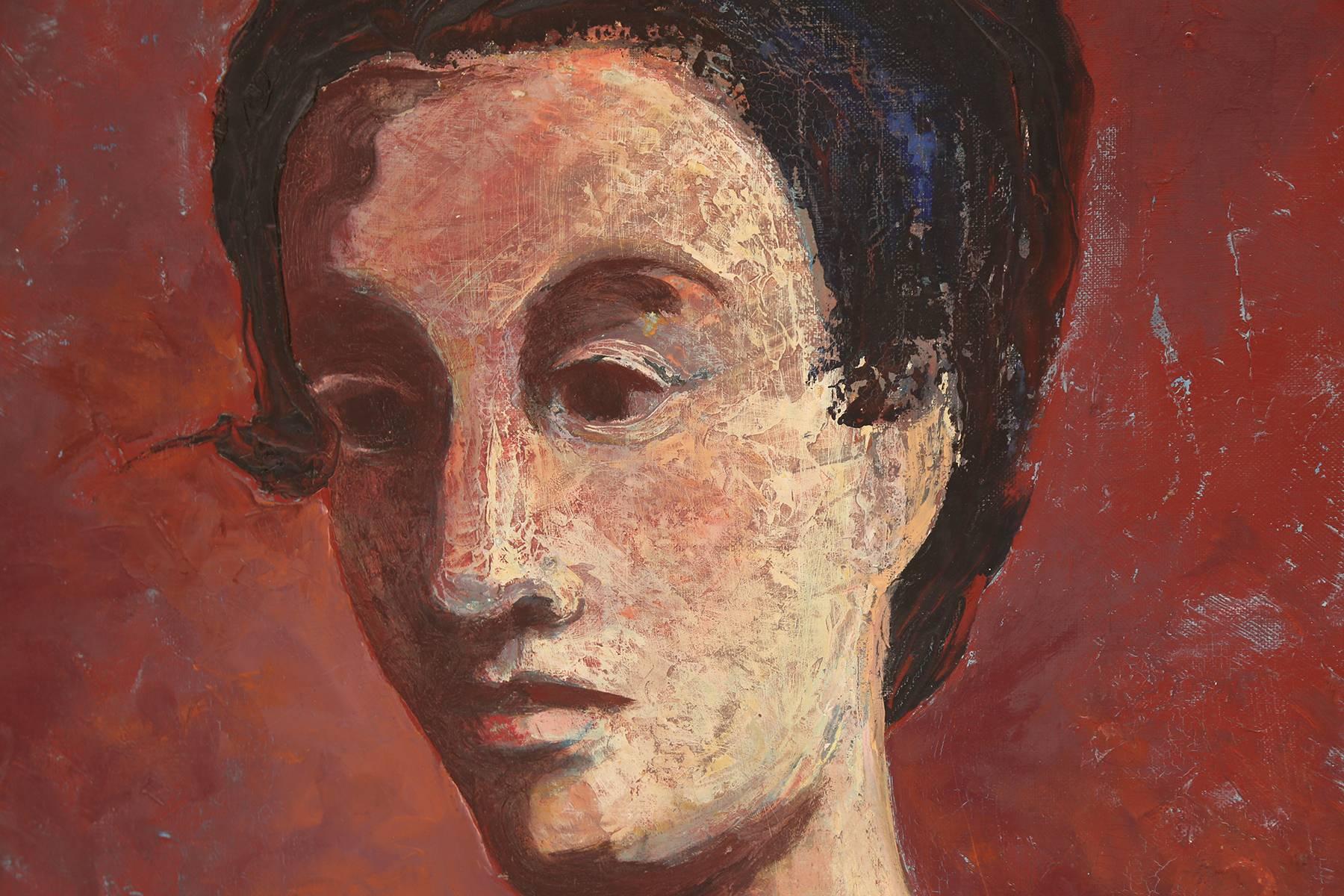 Germaine Verna Double Sided Oil Painting at 1stDibs | verna painting