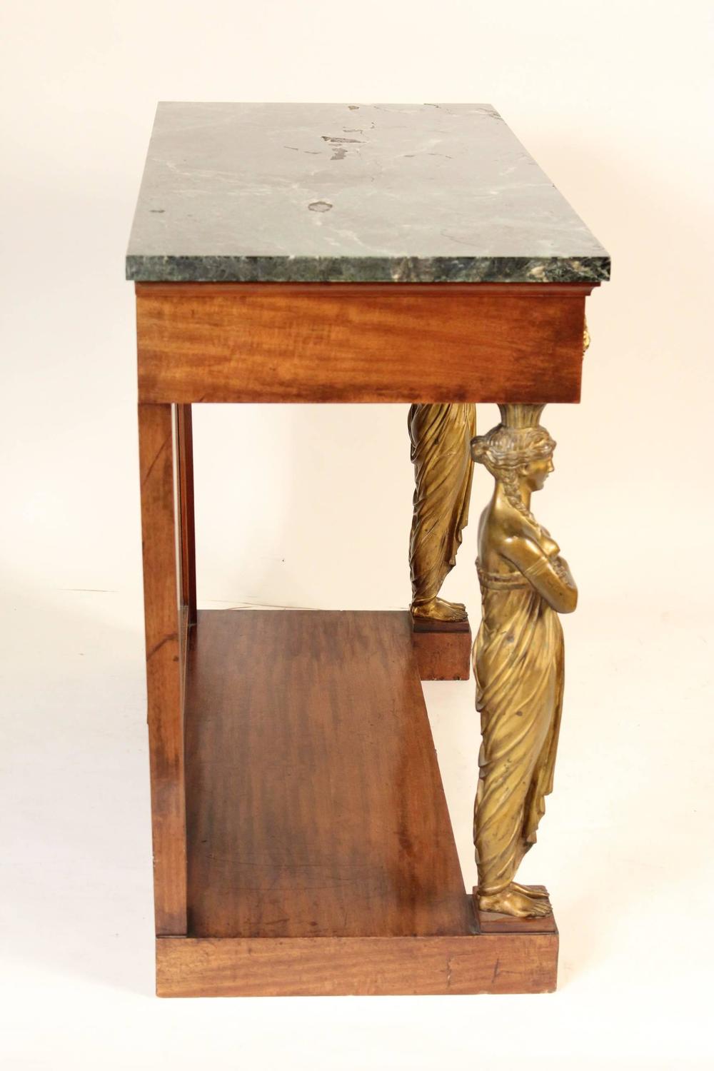 Empire Style Bronze-Mounted Console Table For Sale at 1stdibs