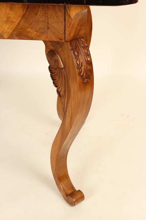 Louis XIV Style Burl Walnut Writing Table at 1stDibs