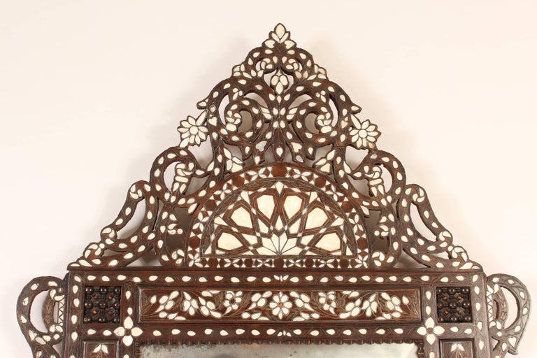 Middle Eastern Inlaid Mirror at 1stDibs