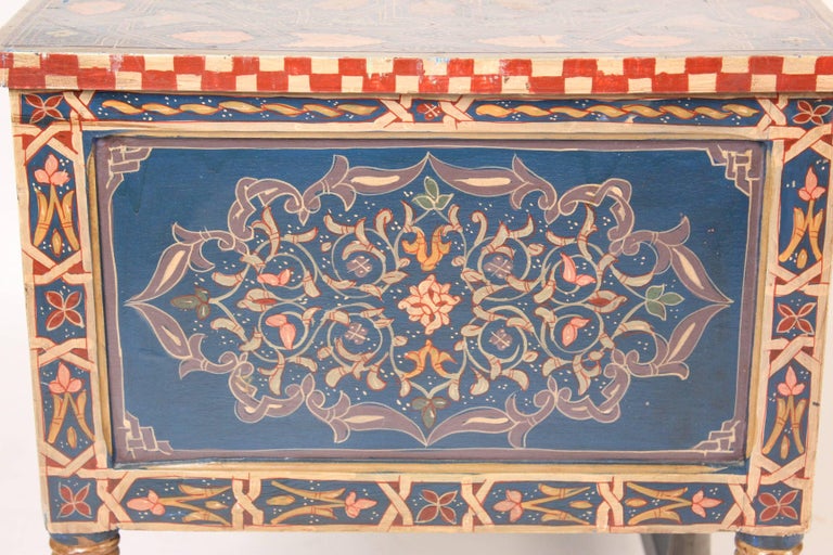 Colorful Moroccan Style Knee Hole Desk at 1stDibs