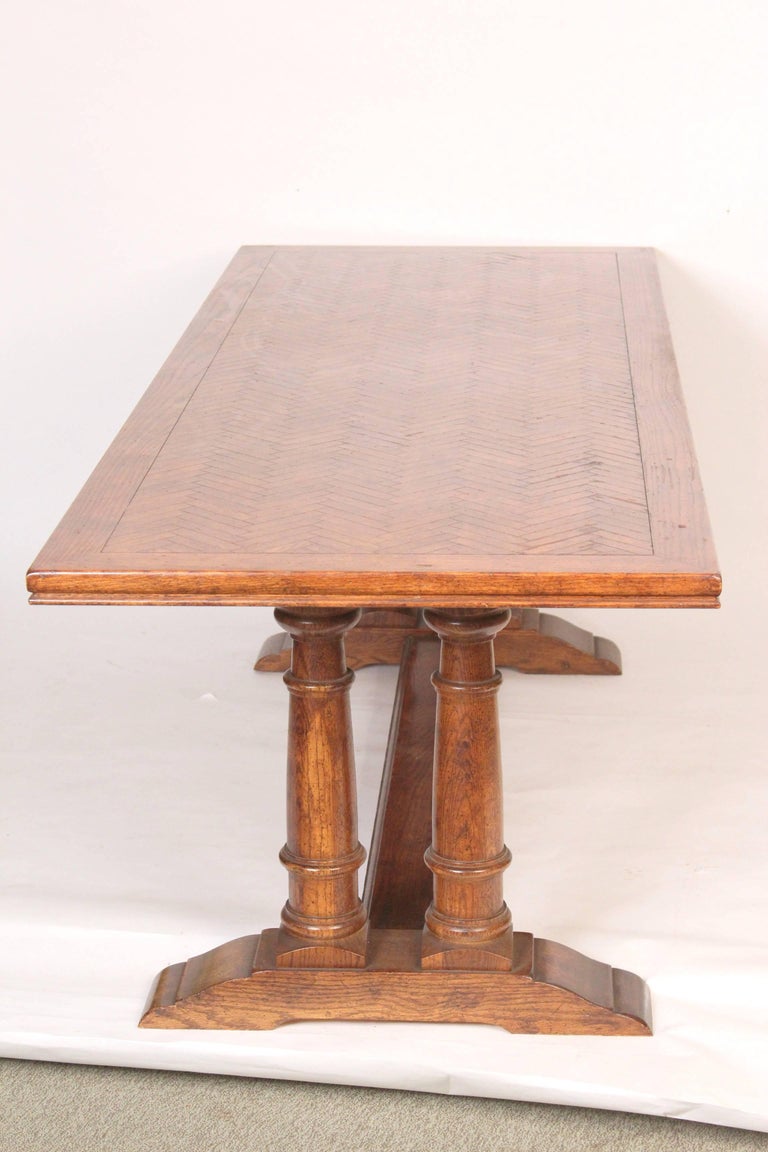 Baroque Style Oak Dining Room Table at 1stDibs