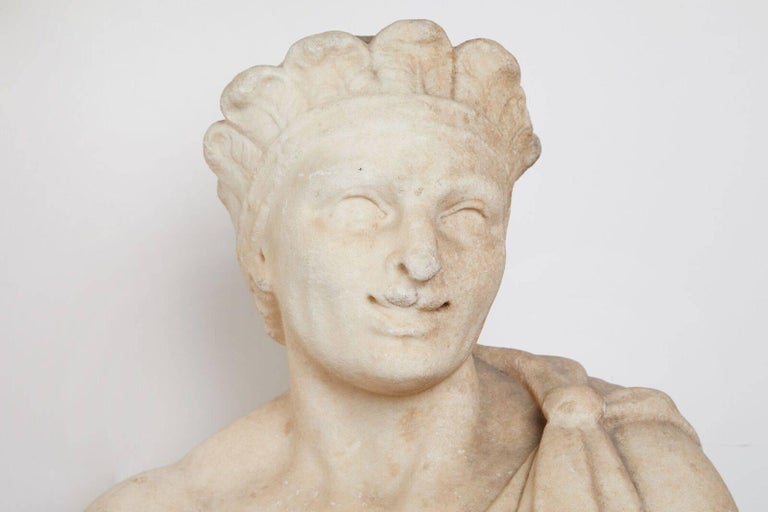 18th Century, Solid Marble Bust of "The Americas" For Sale at 1stDibs