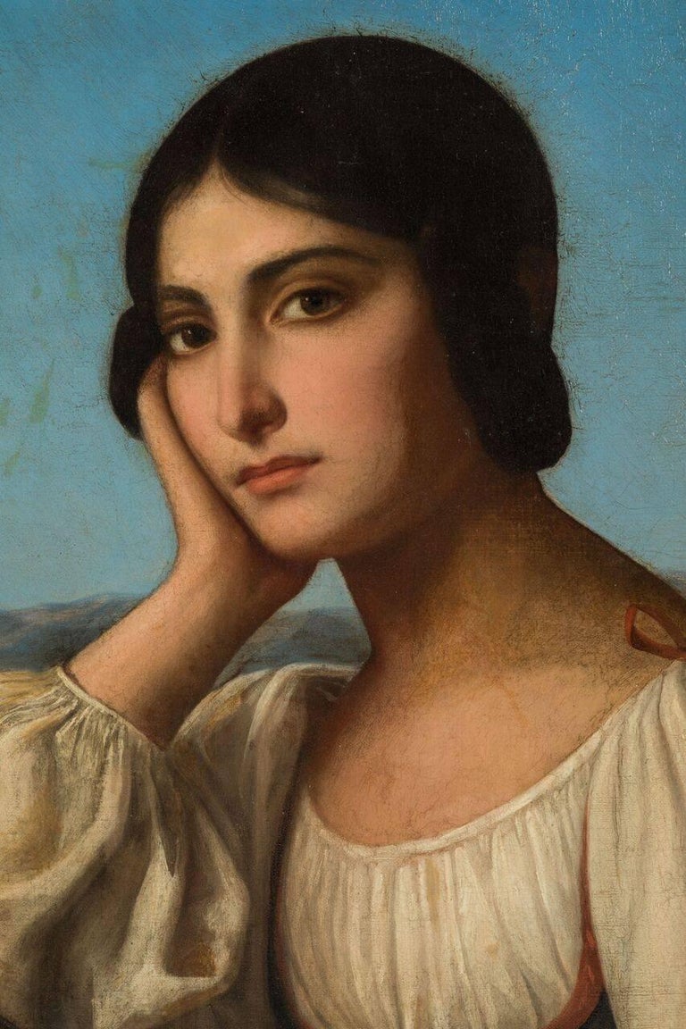 19th Century Italian Portrait in the Renaissance Style For Sale at 1stDibs