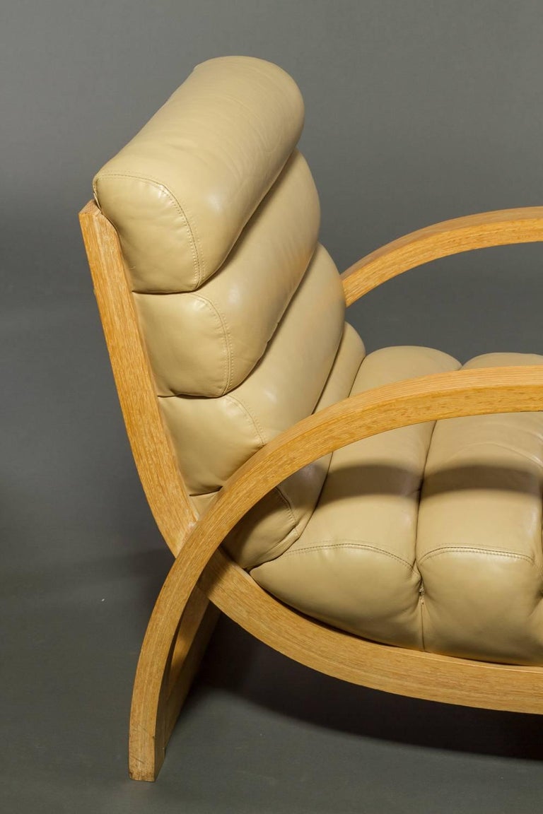 Jay Spectre "Eclipse" Leather Club Chair at 1stDibs | jay spectre ...