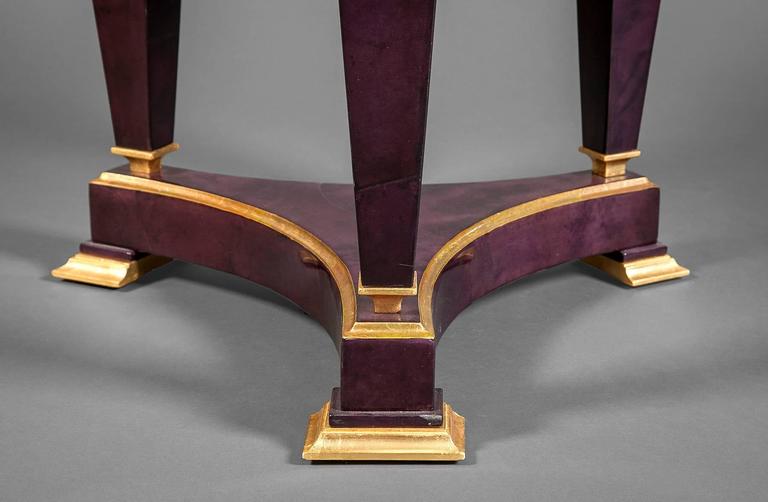 Goat Skin Springer Side Table For Sale at 1stDibs