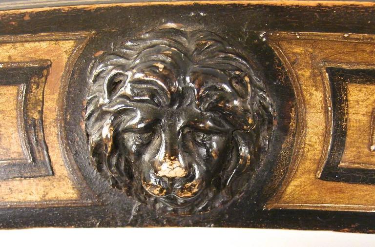 Regency Ebonized Parcel-Gilt Armchairs at 1stDibs