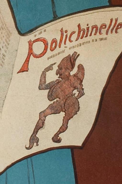 Antique French Polichinelle Poster by Realier-Dumas 1896, Narrow for ...