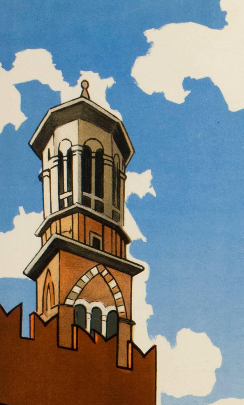 Original 1920s Italian Travel Poster for Verona and its architectural ...