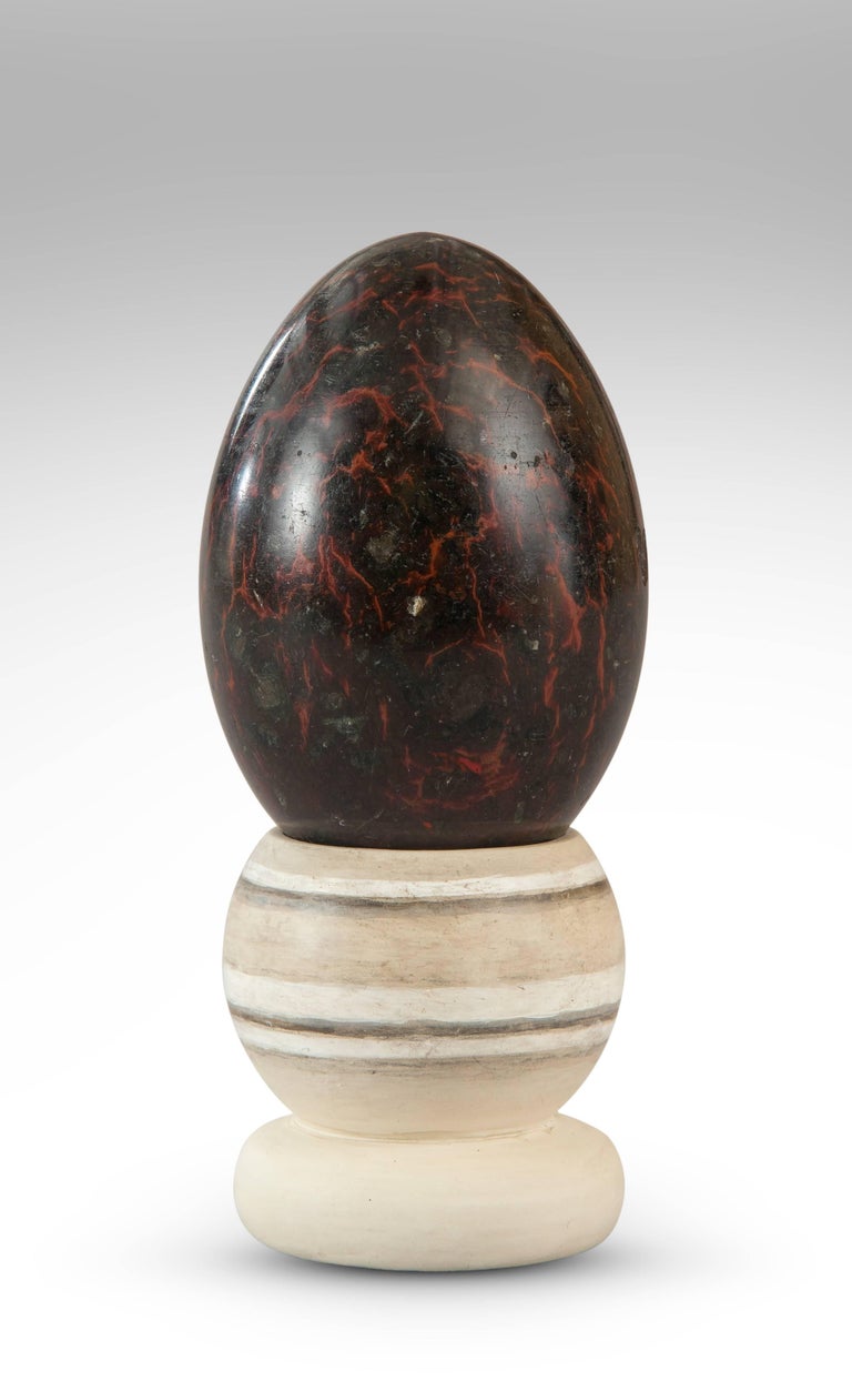 Set of Four Egg-Shaped Specimen Marbles For Sale at 1stDibs