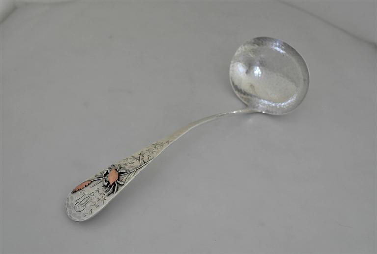 Whiting Aesthetic Sterling Silver and Mixed Metals Ladle at 1stDibs