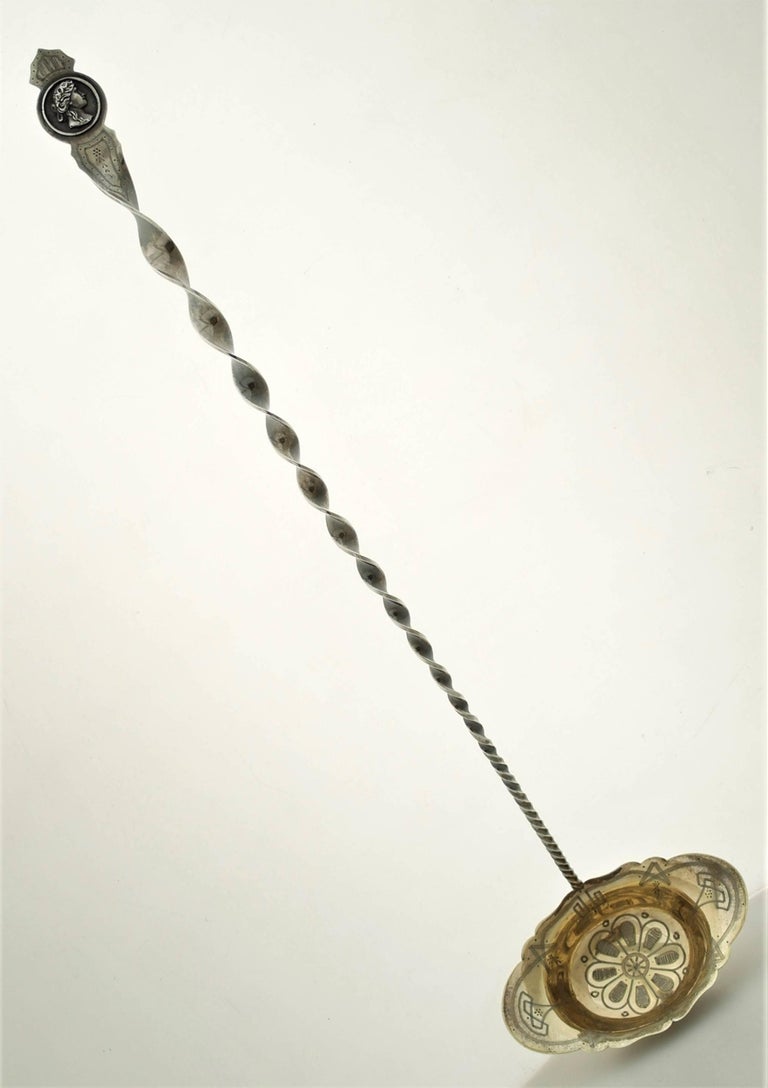 George Sharp Coin Silver Punch Ladle For Sale at 1stDibs