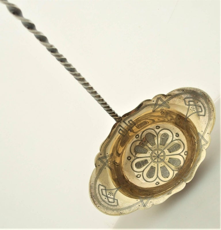 George Sharp Coin Silver Punch Ladle For Sale at 1stDibs