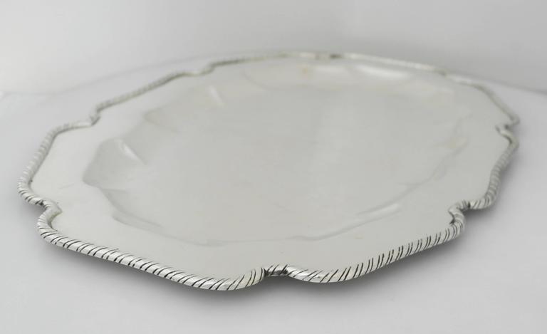 Large William Spratling Large Hand-Wrought Sterling Silver Tray, Patter ...