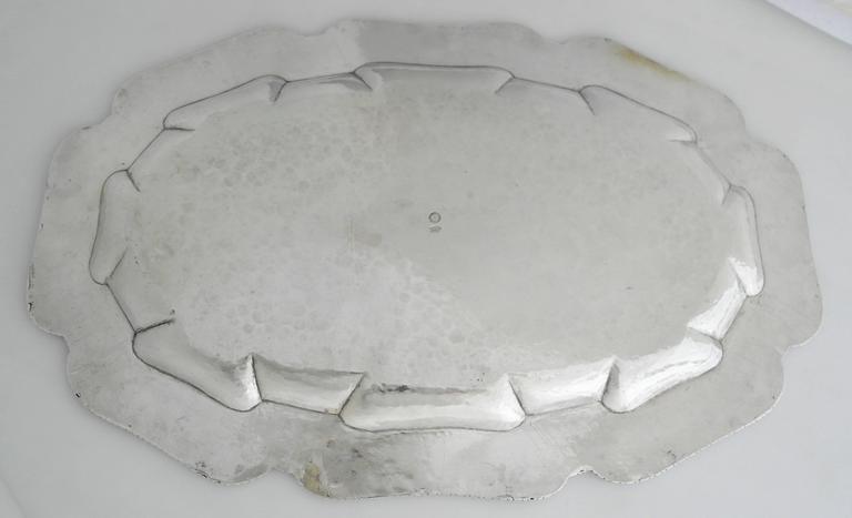Large William Spratling Large Hand-Wrought Sterling Silver Tray, Patter ...