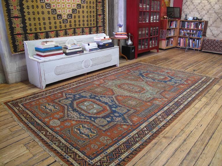 Antique Caucasian Sumak Rug For Sale at 1stDibs
