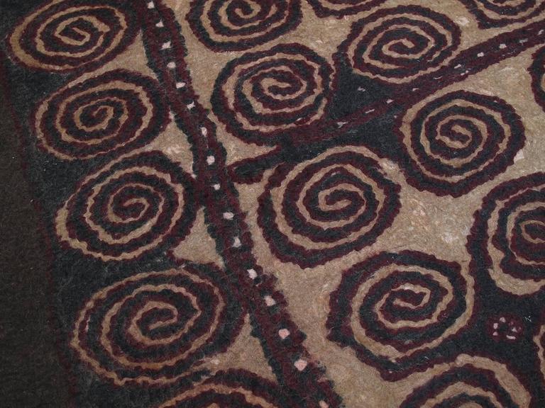 Large Turkmen/Uzbek Felt Carpet at 1stDibs | carpet felt, felt for carpet