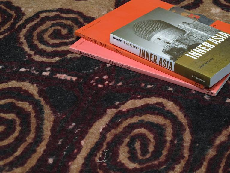 Large Turkmen/Uzbek Felt Carpet at 1stDibs | carpet felt, felt for carpet