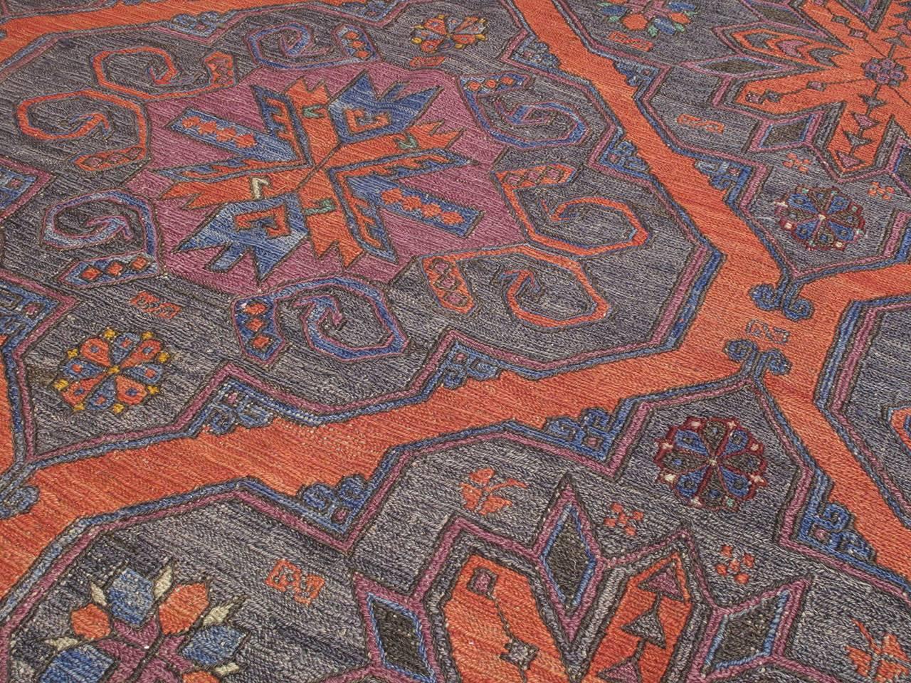 Large Caucasian Sumak Carpet at 1stDibs