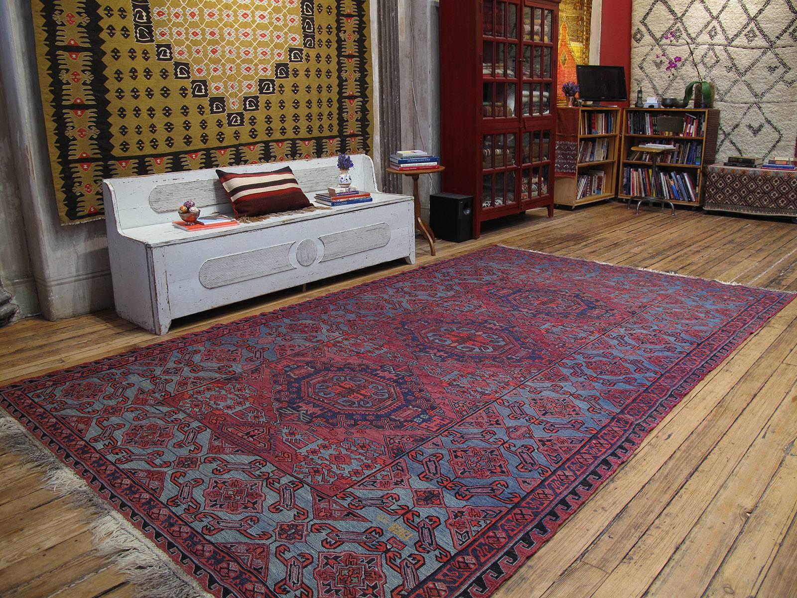 Caucasian Sumak Carpet at 1stDibs