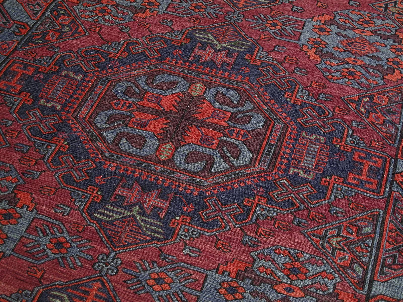 Caucasian Sumak Carpet at 1stDibs
