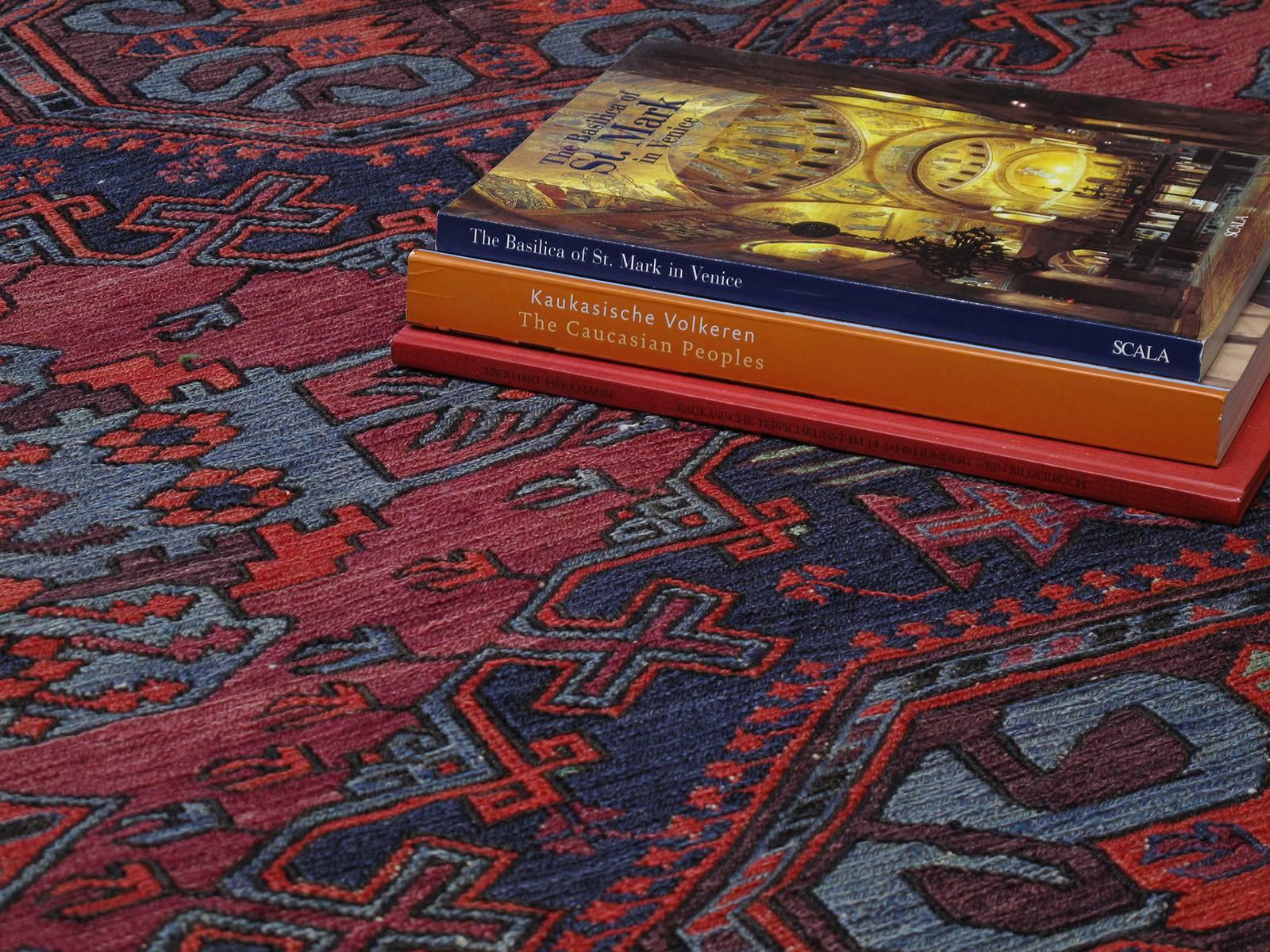 Caucasian Sumak Carpet at 1stDibs