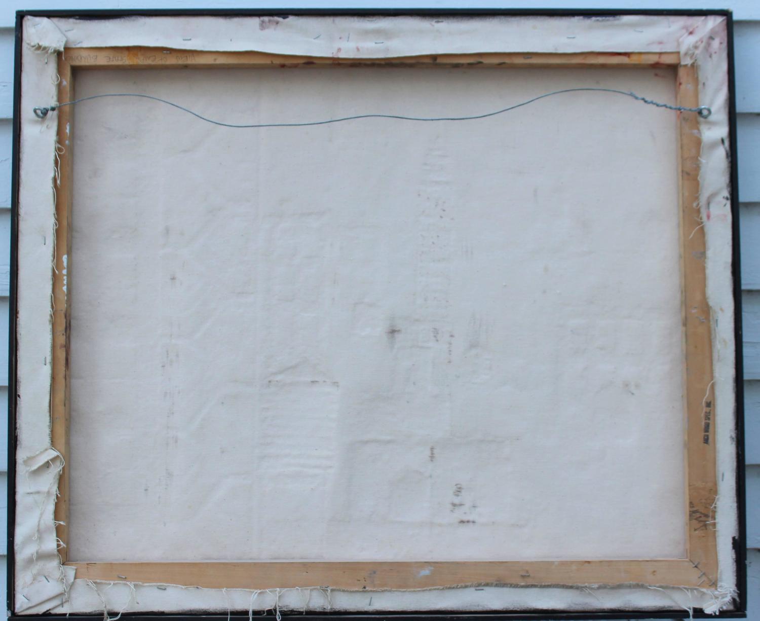 Daniel Hauben Painting NYC Skyline Empire State Bldg. Trade Center For ...