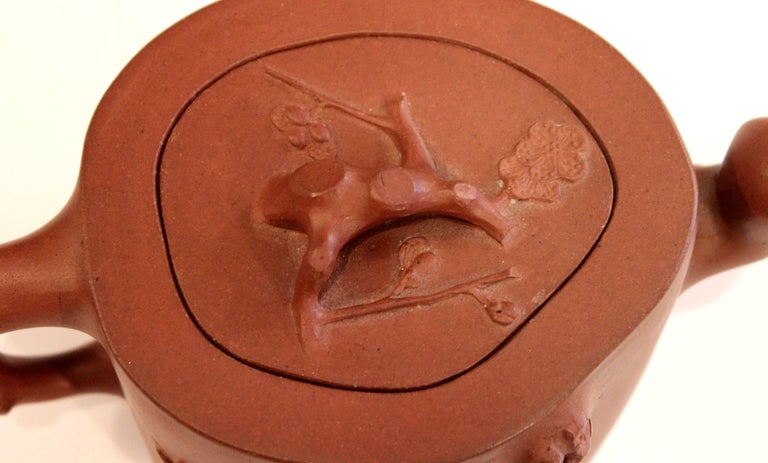 Old or Antique Chinese Porcelain Yixing Red Stoneware Teapot Hall Mark ...