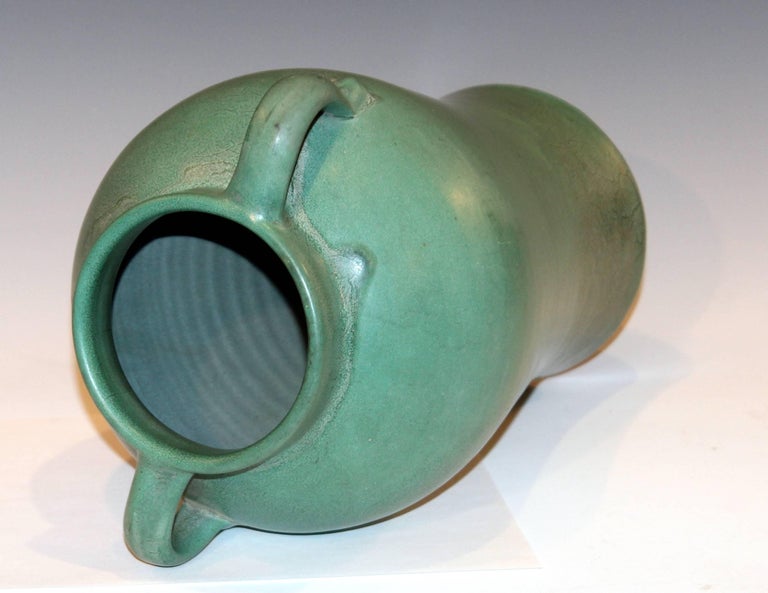Genuine Bybee Matt Green Kentucky Southern Arts and Crafts Pottery Vase ...