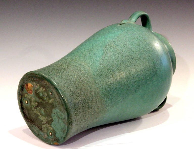 Genuine Bybee Matt Green Kentucky Southern Arts and Crafts Pottery Vase ...