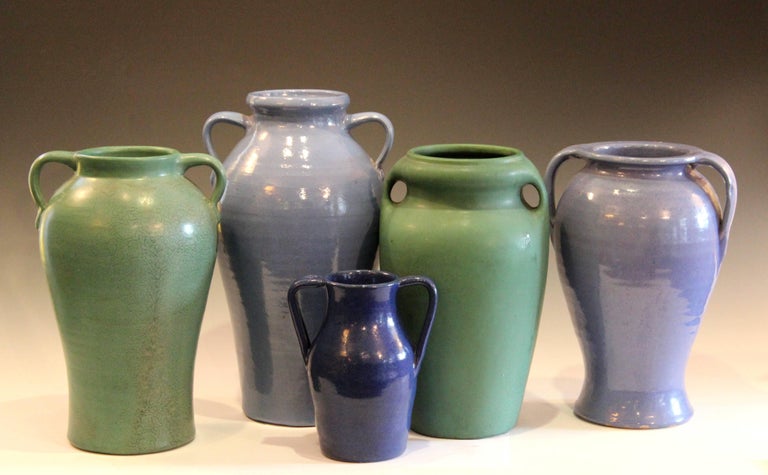 Genuine Bybee Matt Green Kentucky Southern Arts and Crafts Pottery Vase ...