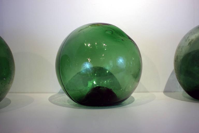 Collection of Huge Glass Fishing Floats at 1stDibs