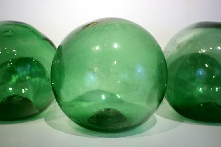 Collection of Huge Glass Fishing Floats at 1stDibs