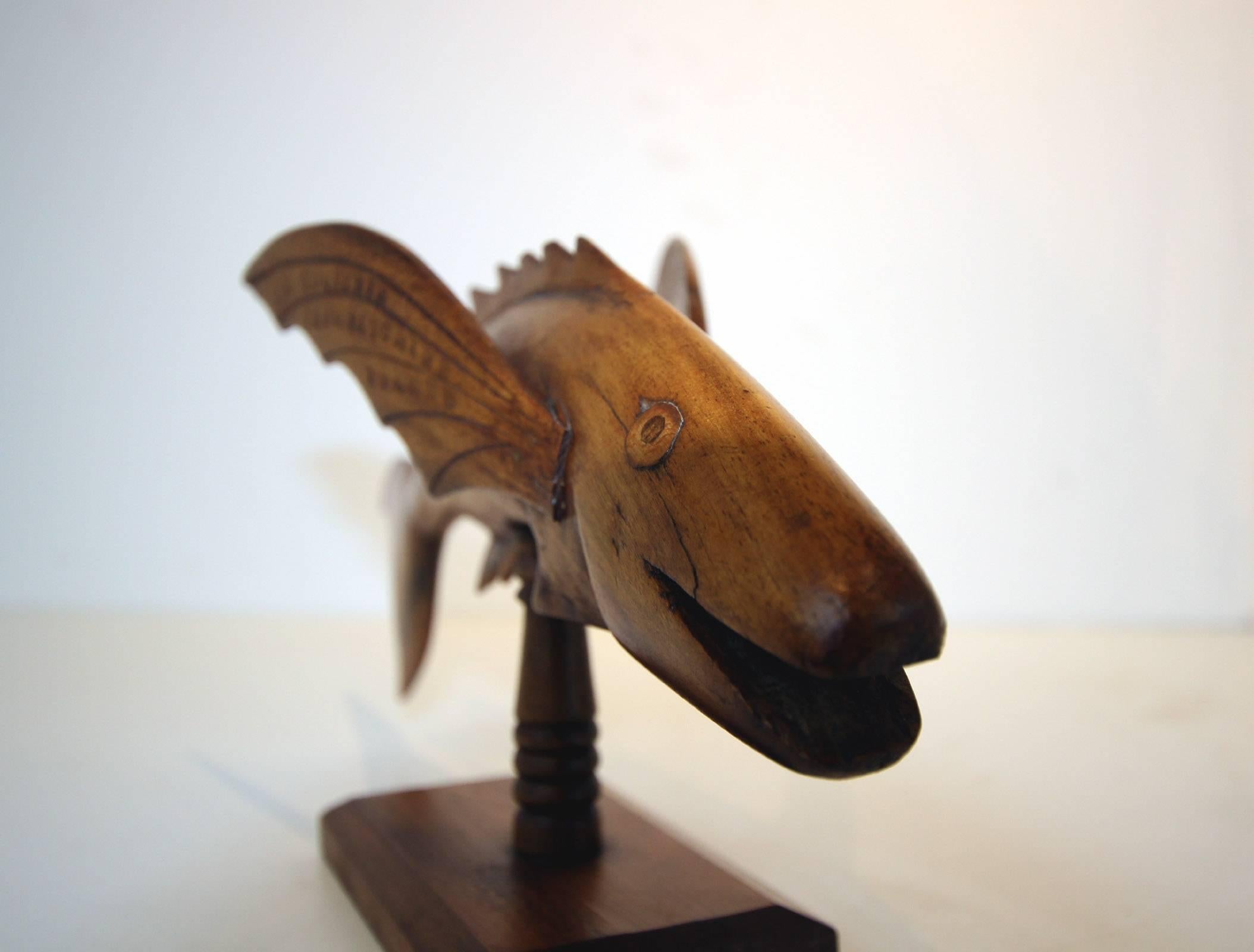 Carved Flying Fish from Pitcairn Island at 1stDibs