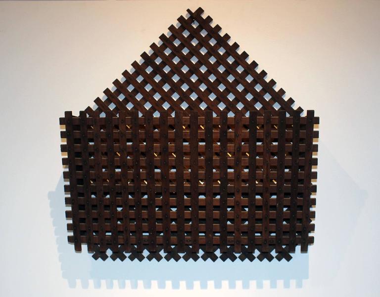 Large Latticework Wall Pocket, American, circa 1940 For Sale at 1stDibs
