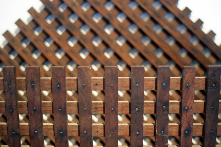 Large Latticework Wall Pocket, American, circa 1940 For Sale at 1stDibs