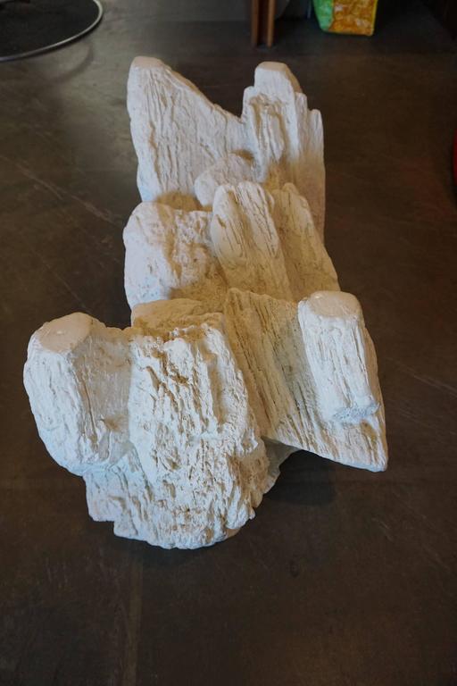 Brutalist Faux Rock Coffee Table by Sirmos at 1stDibs