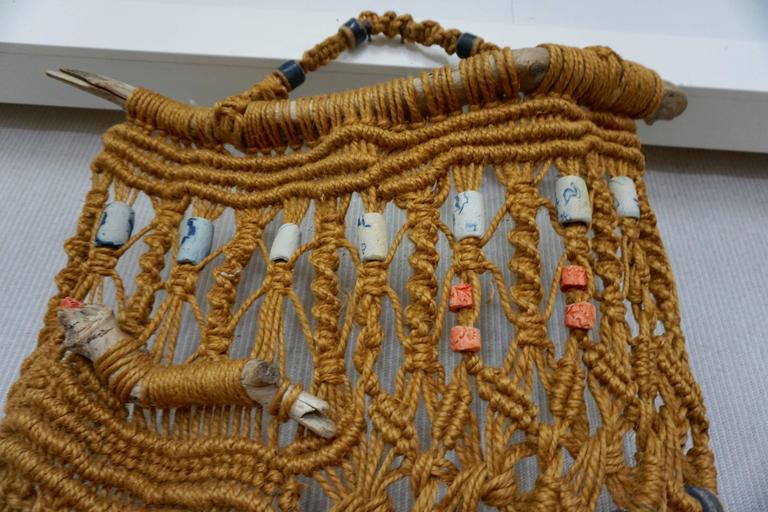 1960s Hippie Macrame Tapestry at 1stDibs