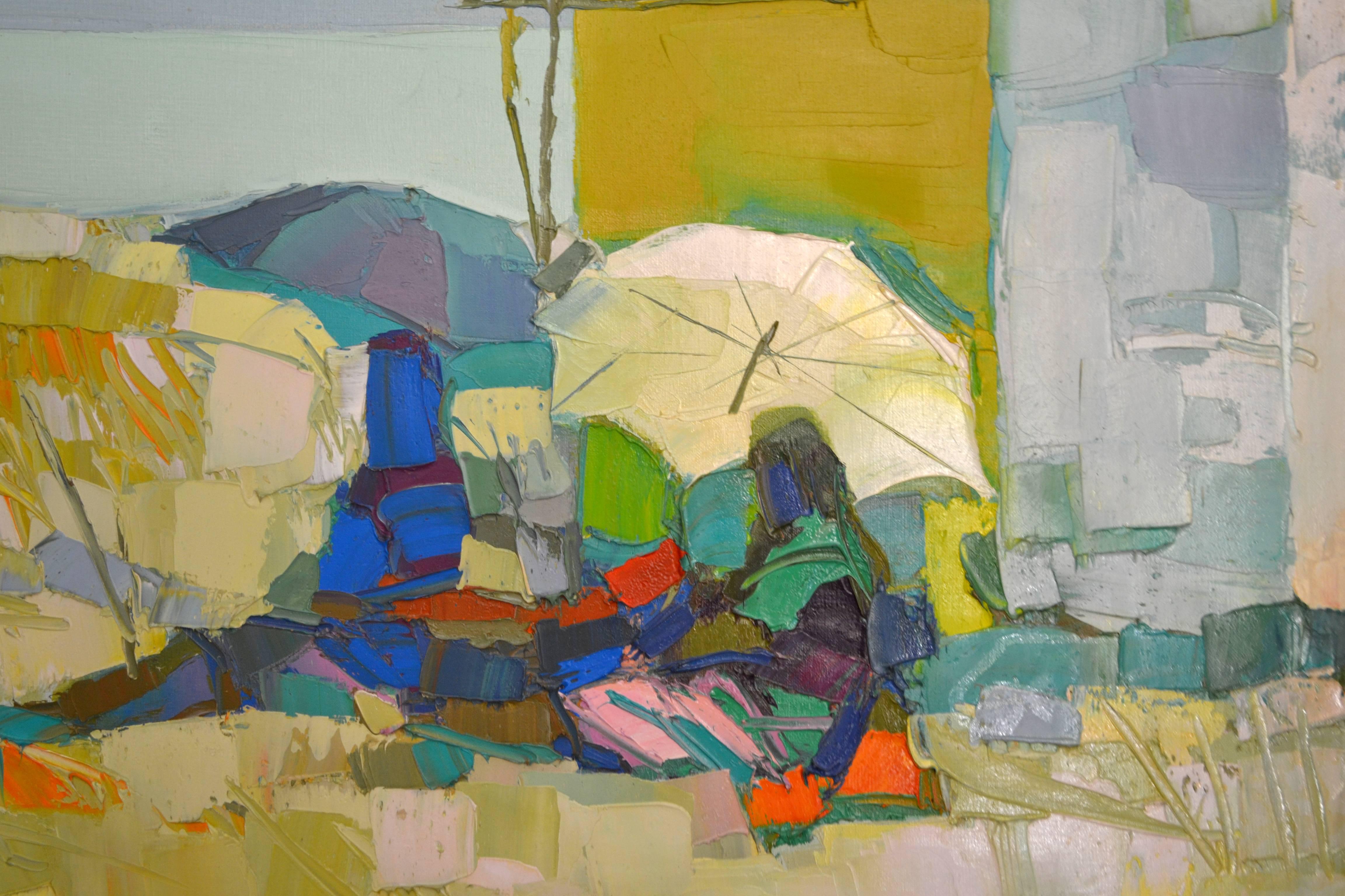 Vintage Impressionist Oil Painting by Nicola Simbari, circa 1966 at ...