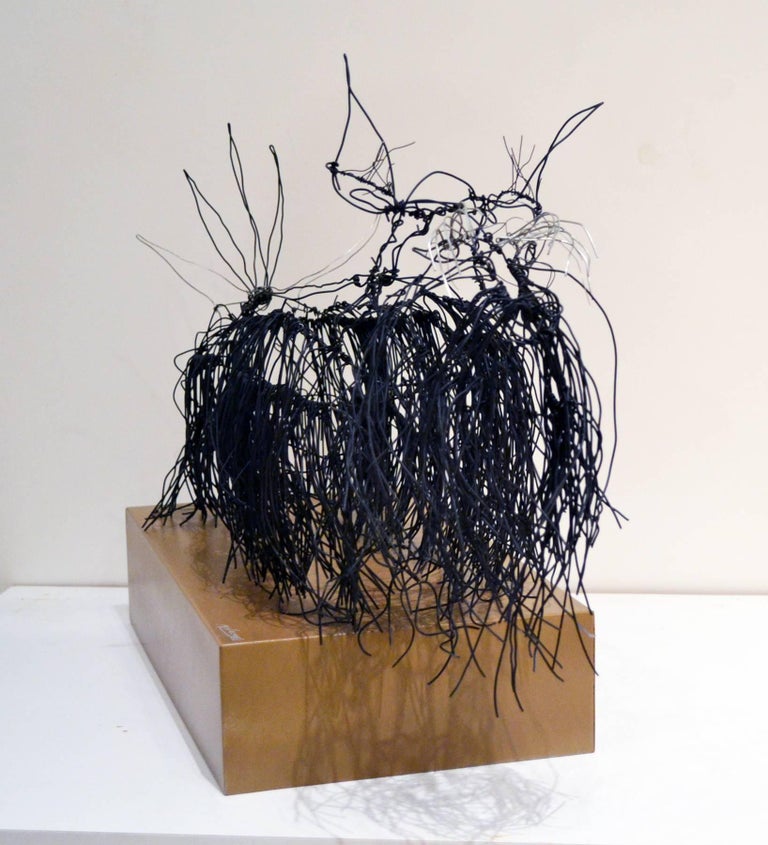 Wire Schnauzer Dog Sculpture by Artist Michael L. Jacques For Sale at ...