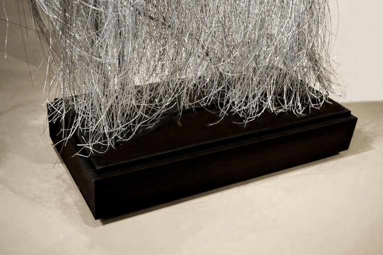 Large Wire Sculpture of an Afgan Hound by Artist Michael L. Jacques at ...