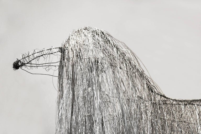 Large Wire Sculpture of an Afgan Hound by Artist Michael L. Jacques at ...