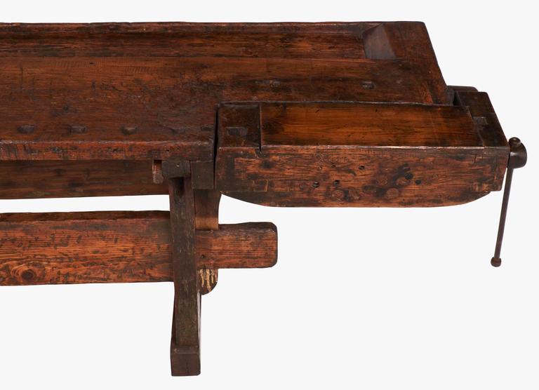 Colossal Antique Alpine Ski Craftsman's Workbench at 1stDibs | antique ...