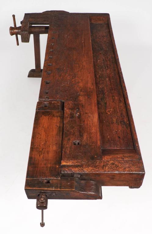 Colossal Antique Alpine Ski Craftsman's Workbench at 1stDibs | antique ...