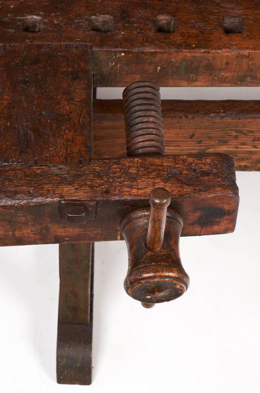 Colossal Antique Alpine Ski Craftsman's Workbench at 1stDibs | antique ...