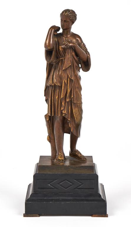 French Antique Bronze Statue of an Athenian Woman at 1stDibs | antique ...