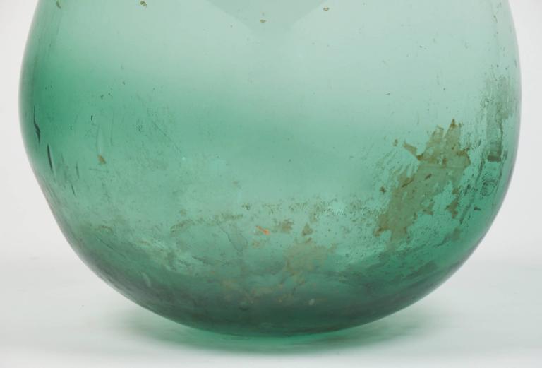 Antique French Wine Green Glass Bottle at 1stDibs | antique green glass ...