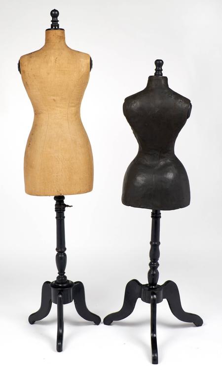 Two French Antique Adjustable Dressmaker Mannequins at 1stDibs ...